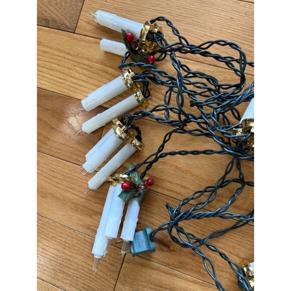 Unbranded | Holiday | Vintage Set Of Indoor Triple Candle String Lights ...